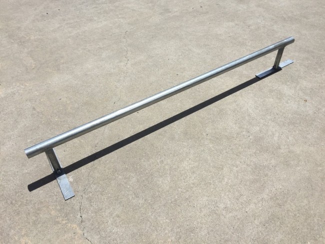 Trinity Flat Bar Round Rail - 2m Long with Adjustable Height