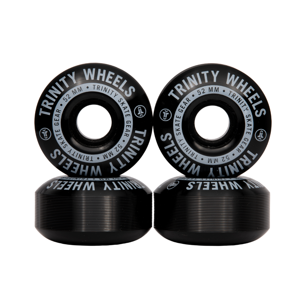 Trinity Wheels (100a) Black - Trinity Skate Gear